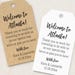 Welcome We Are so Glad You Are Here, Personalized Wedding Hotel Bag ...