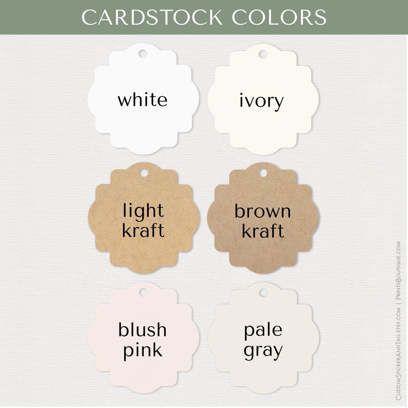 Custom Square Tags With Your Words or Logo, Personalized Wedding Favors ...