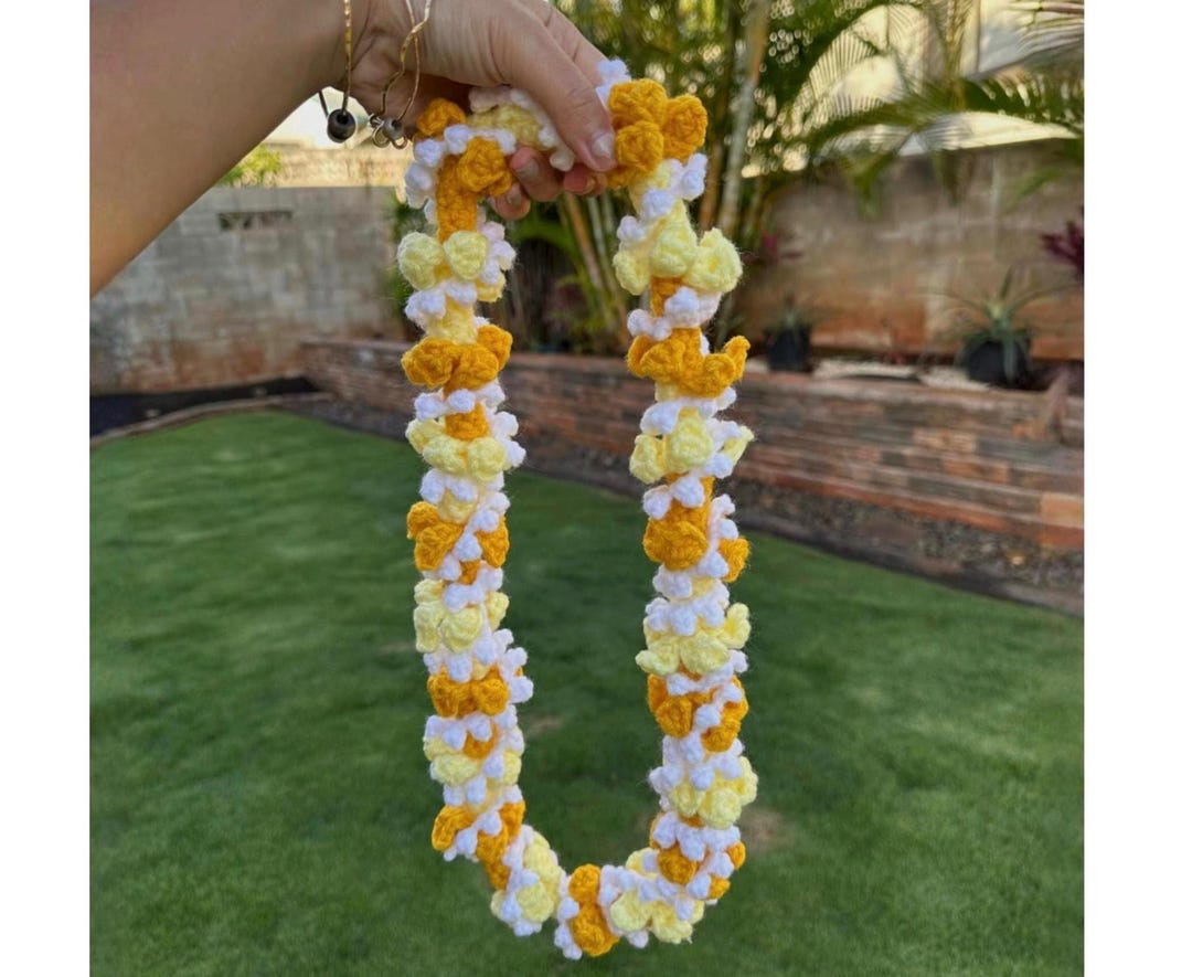 Crochet Puakenikeni and Pikake Lei - Etsy
