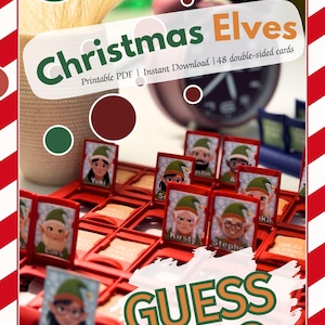 Christmas Guess Who Printable Kids Game Preschool Activity Digital ...