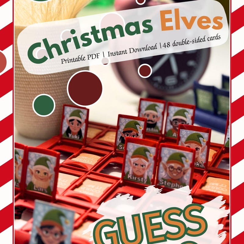 Guess Who Cards - Etsy