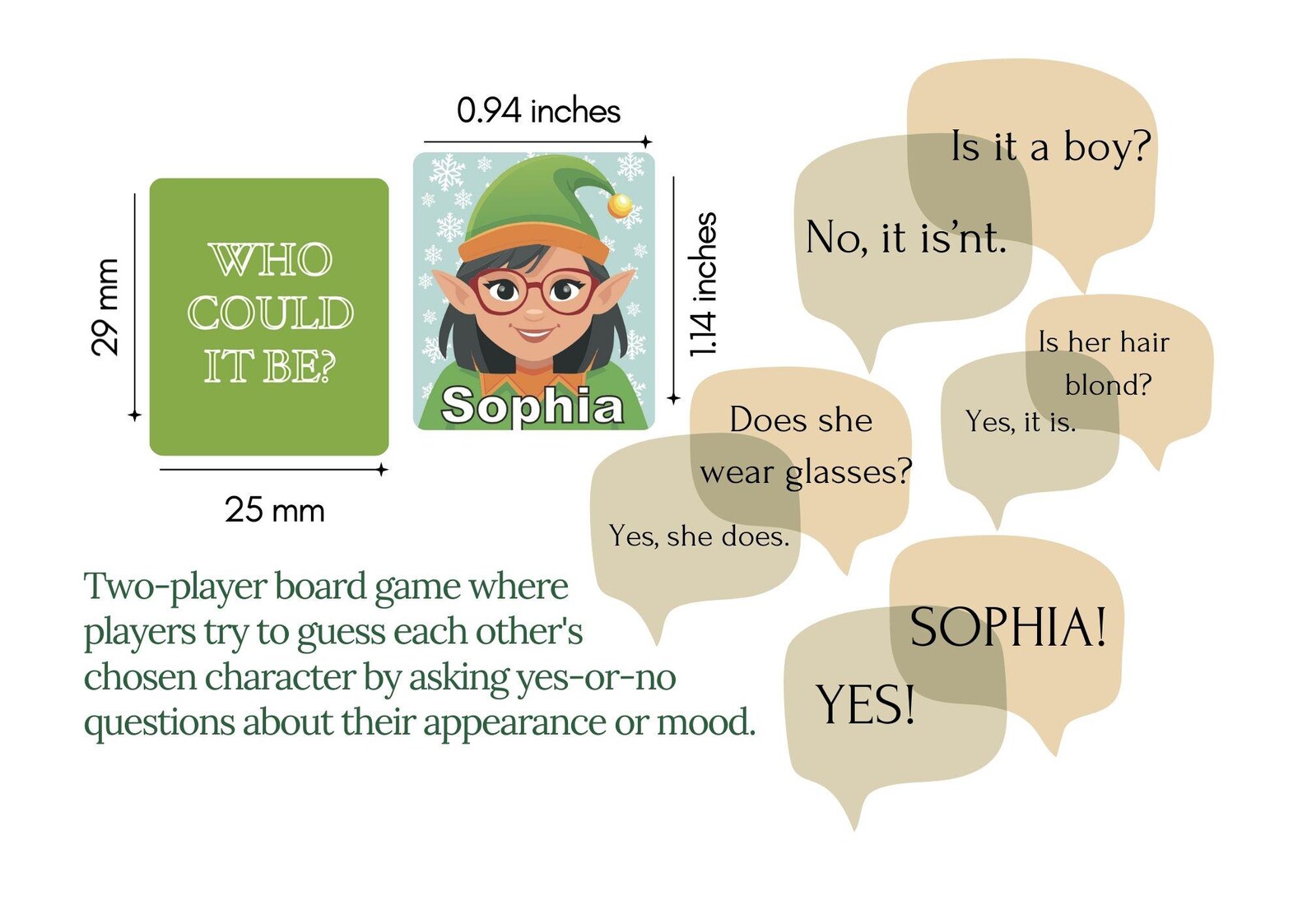 Christmas Guess Who Printable Kids Game Preschool Activity Digital ...