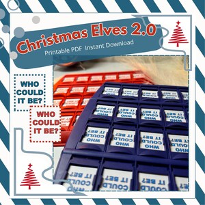 Christmas Guess Who Printable Kids Game | Holiday Game for Children ...