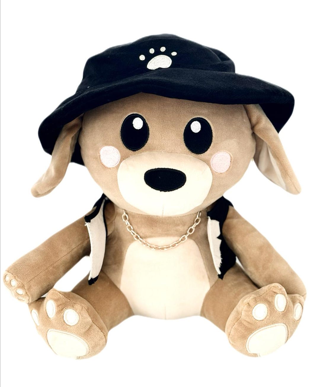 Dog Plush Plushie Stuffy With Bucket Hat - Sustainable Ecofriendly ...