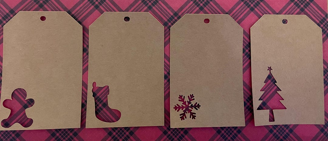 Holiday Gift Tag Set Blank Set of 10 - Etsy