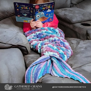 Magical Mermaid Tail Snuggle Sack Crochet Pattern PDF – Beginner ...