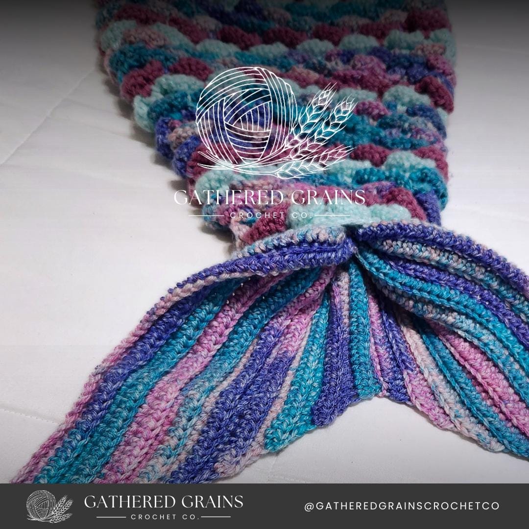 Magical Mermaid Tail Snuggle Sack Crochet Pattern PDF – Beginner ...