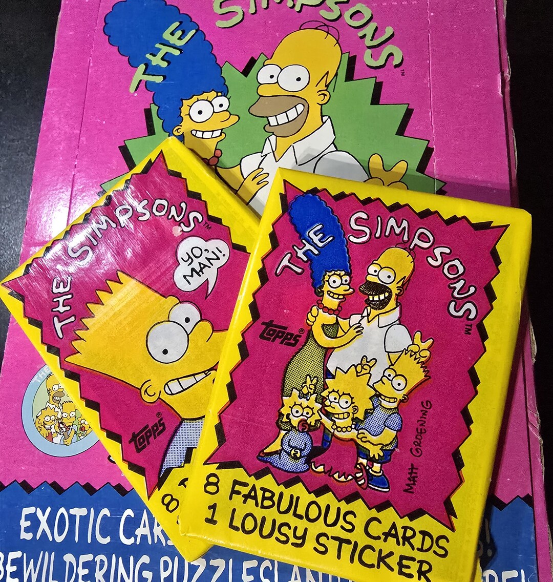 Simpsons Vintage Trading Cards 1990 - Etsy