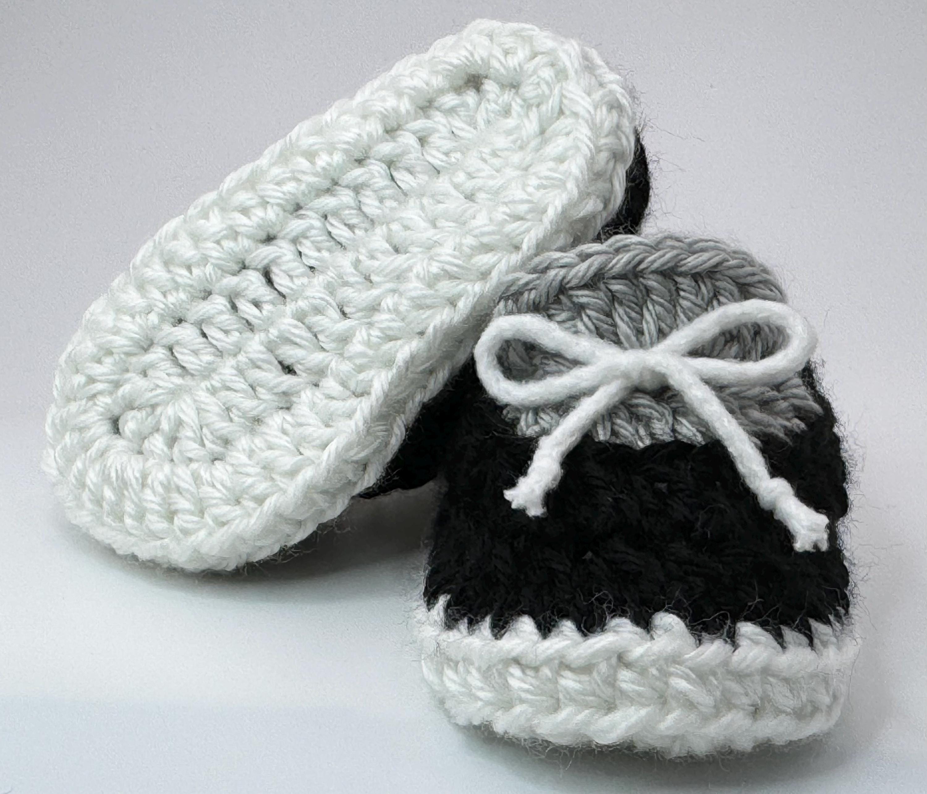 Spirit Sneakers, Cutie Patootie Booties, Black and Silver Gray - Etsy