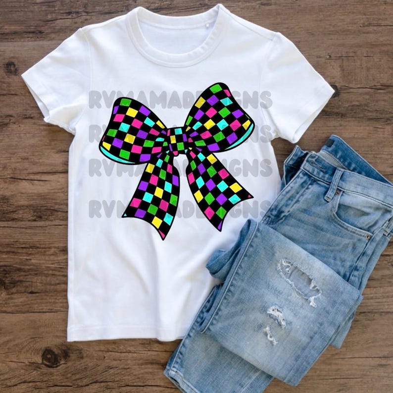 Multi Color Bow PNG Digital Download - Etsy