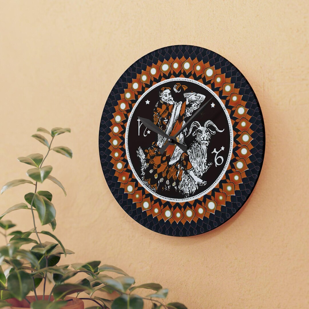 Lord Saturn & Goat Capricorn Clock - Etsy