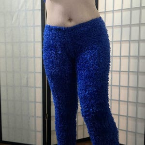 Blue Magic Fuzzy Pants: Stretchy Costume Loungewear - Etsy