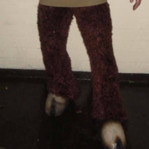 Dark Brown Magic Fuzzy Pants: Costume Leggings - Etsy