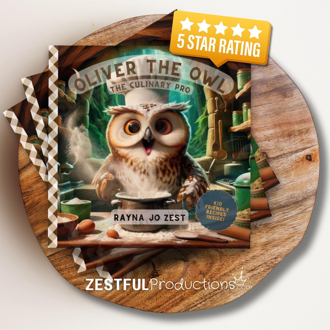 Children Owl Book Rhyming Story Educational Gift Cooking Activity Chef ...