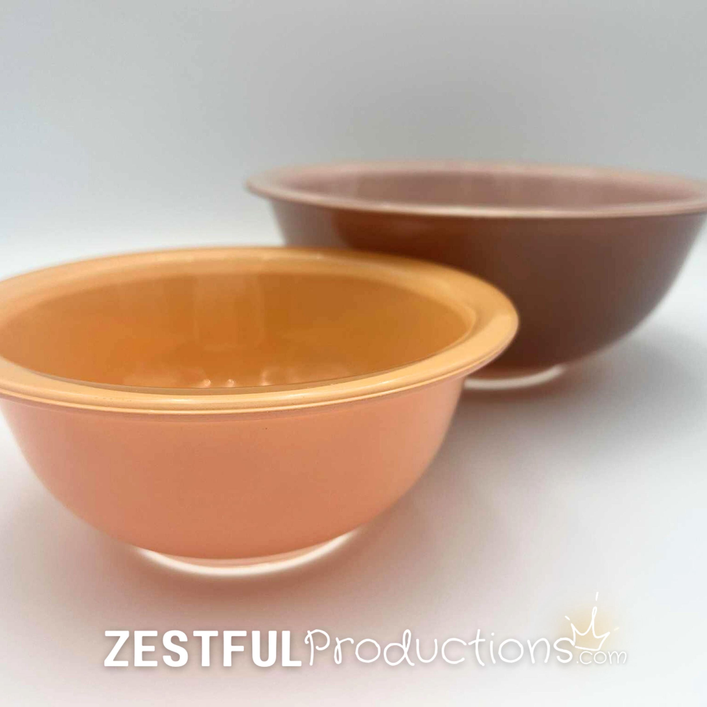 Vintage Pyrex #325 #322 Autumn Rainbow Mixing Bowl Set 1980s ...