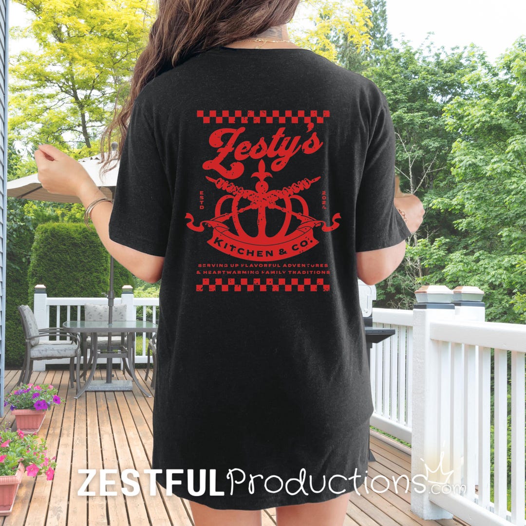 Zesty Kitchen Tshirt Retro BBQ Design Foodie Graphic Tee for Culinary ...