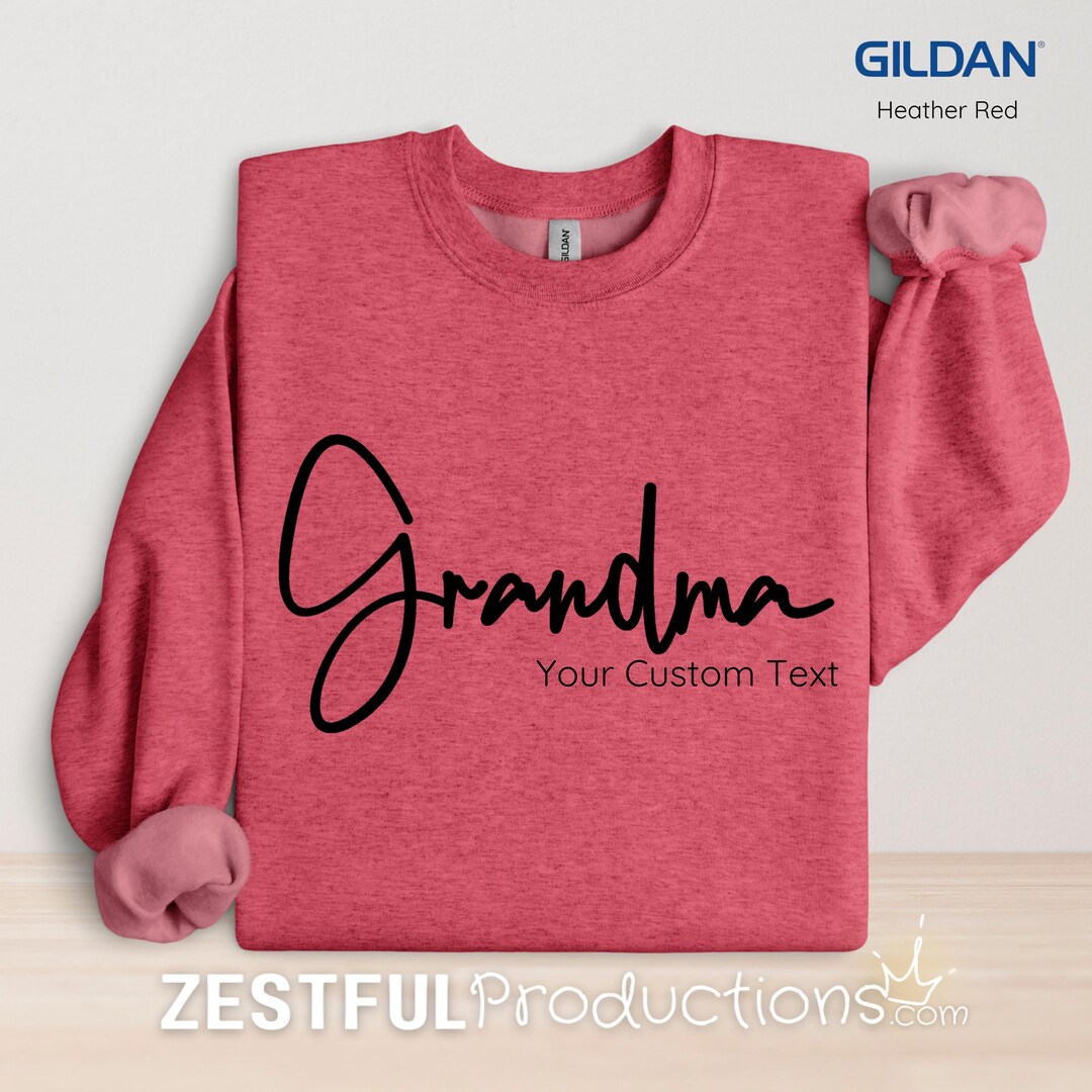 Personalized Grandma Custom Text Sweatshirt Mothers Day Gift Gift for ...
