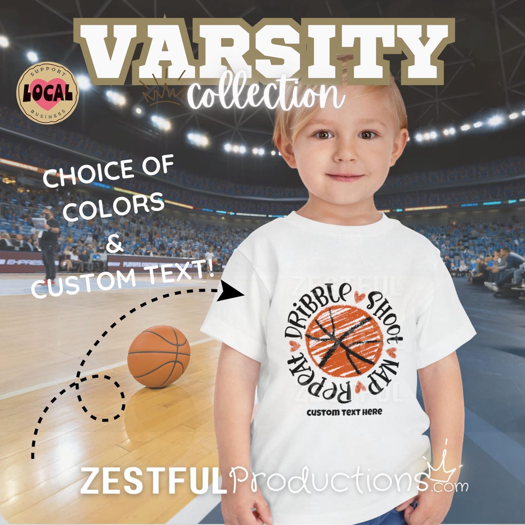 Dribble Shoot Nap Toddler Tee T-shirt Custom Basketball Tee Kids Sports ...
