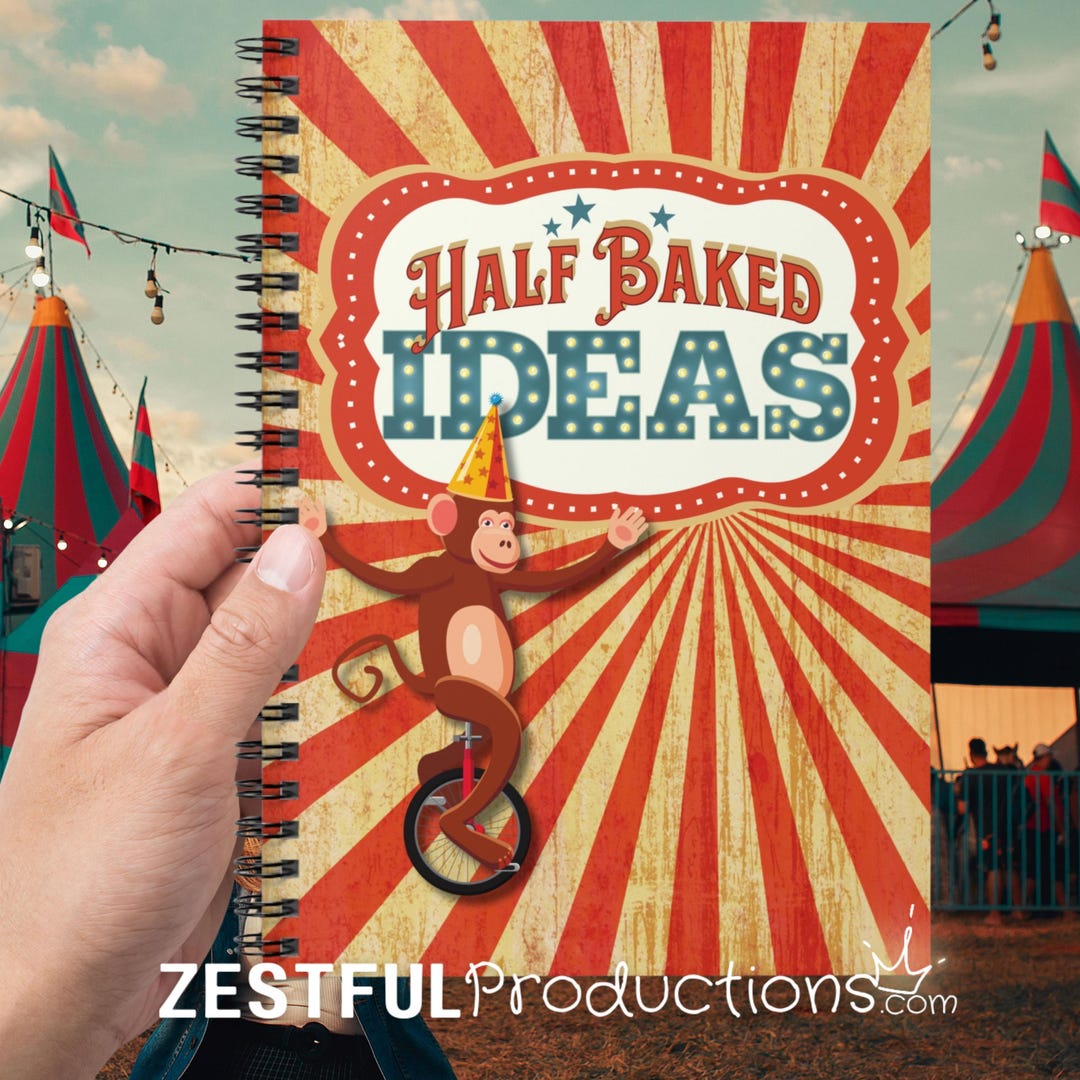 Vintage Circus Theme Carnival Notebook Creative Writing Desk Accessory ...