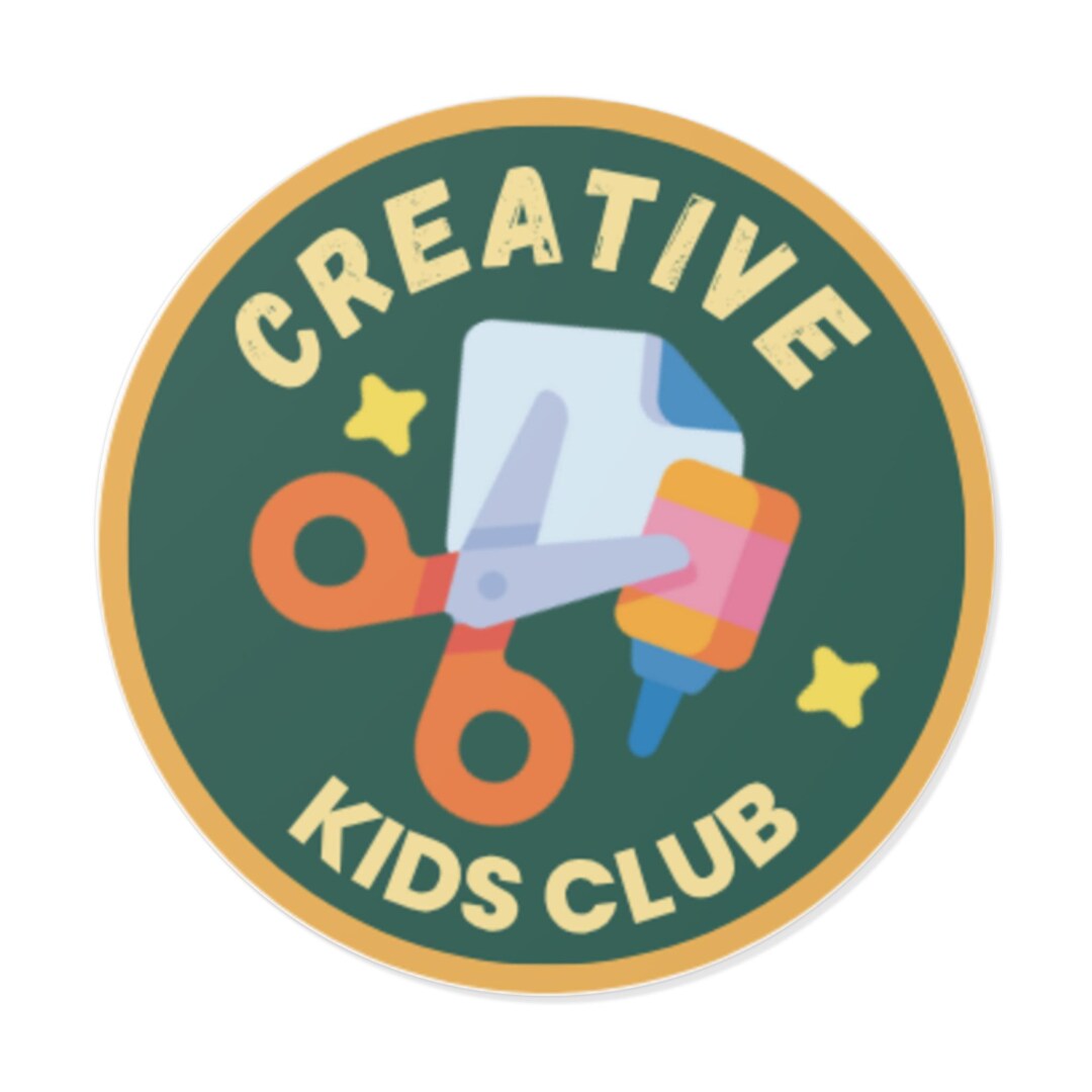 Creative Kids Club Stickers: Waterproof Vinyl Craft Stickers - Etsy