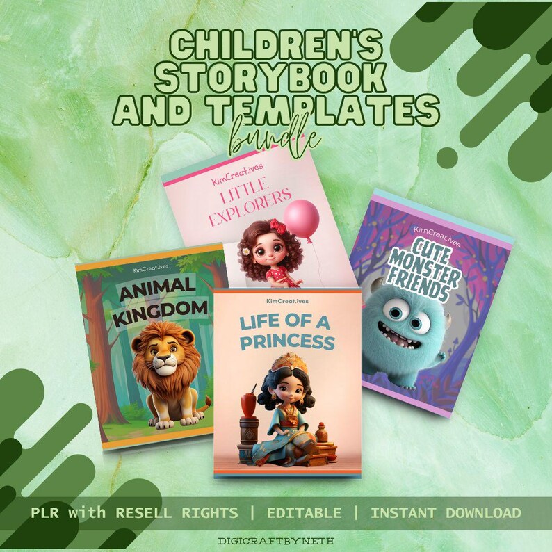 Kid's Storybook: Editable Kids' Templates With Resell Rights - Etsy