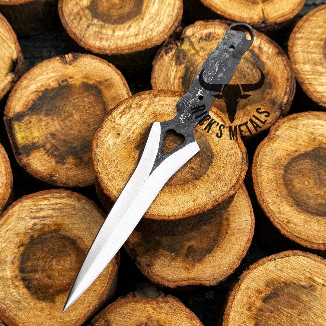 Handmade High Carbon Steel Love Dagger Blank Blade Knife, Dagger Knives ...