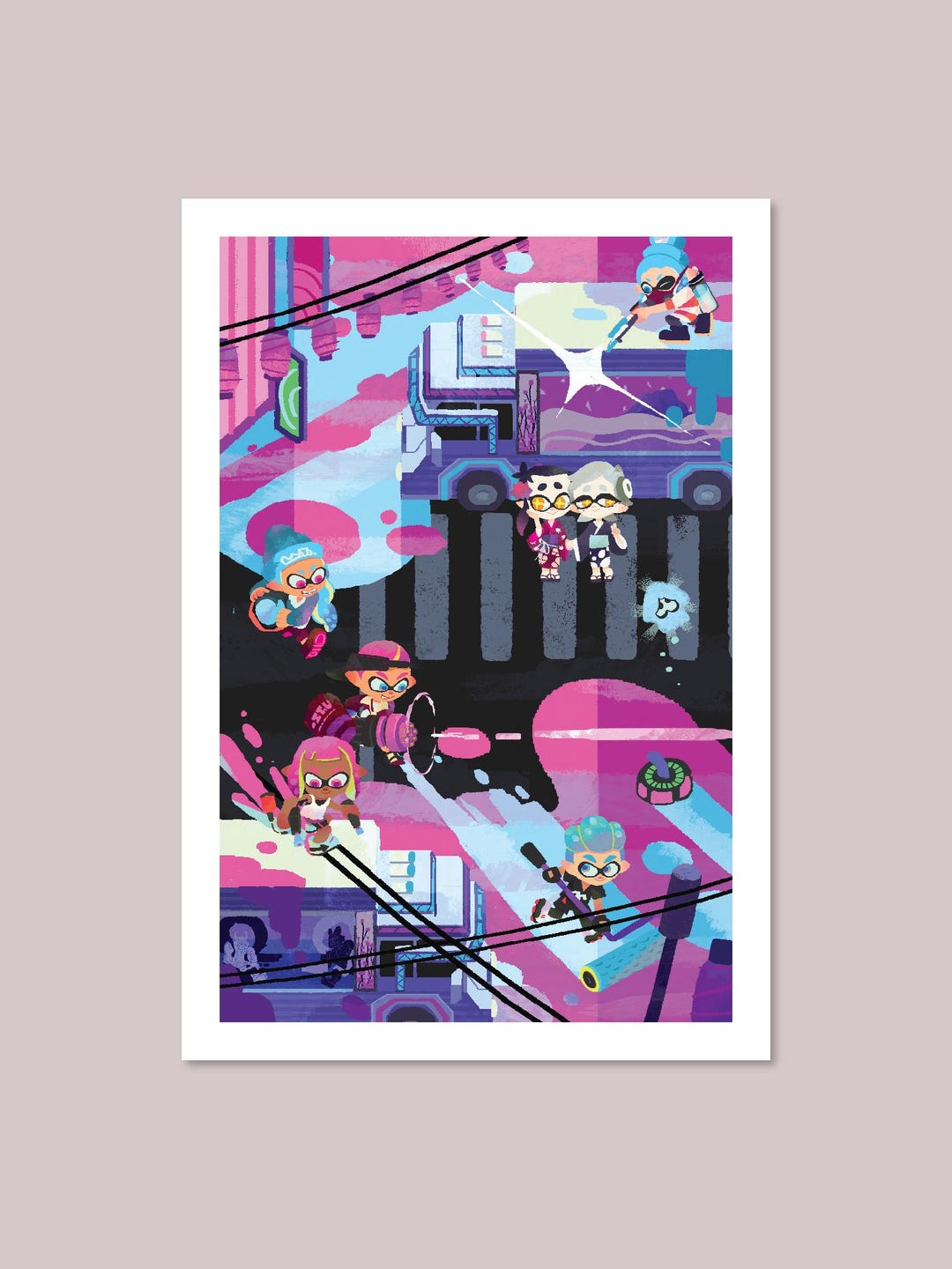 Splatoon Turf War Print - Etsy