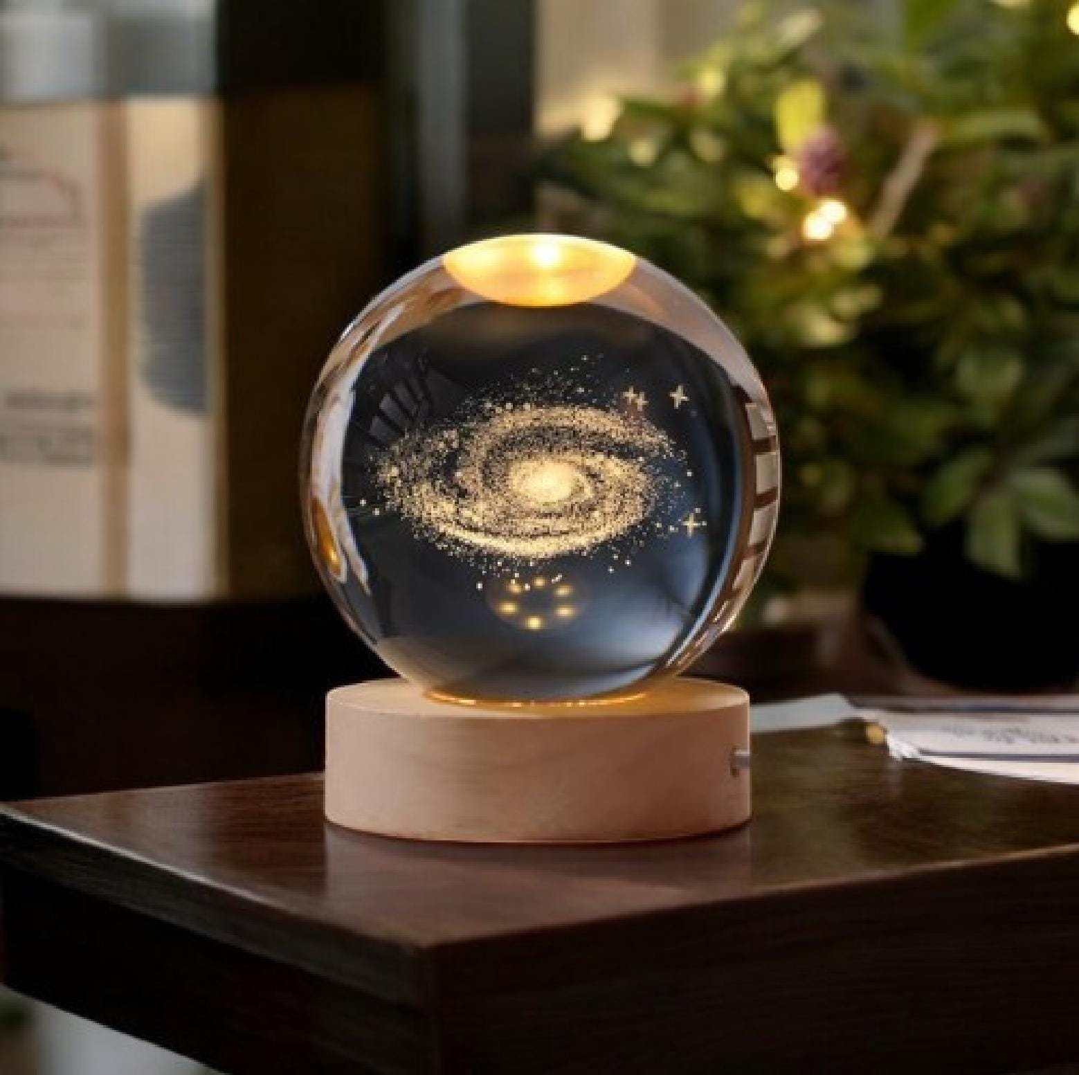 3D Crystal Ball, Sphere Decoration, Home Decor Gift, Crystal Ball Desk ...