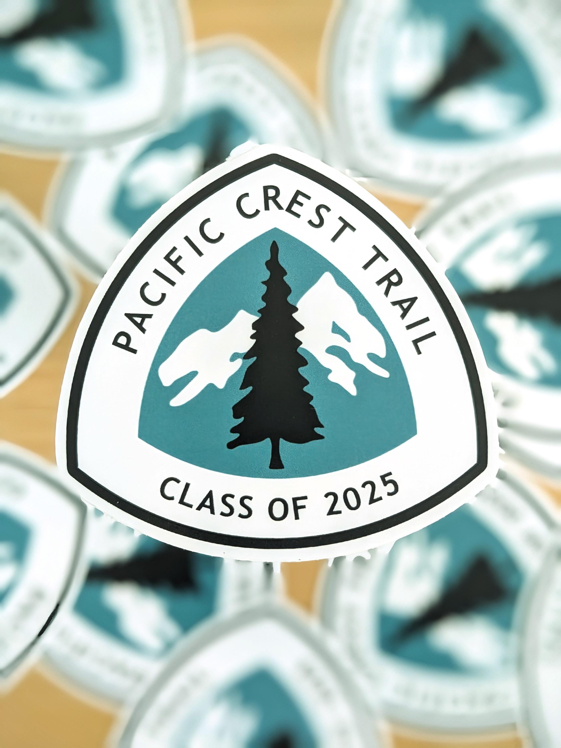 Pacific Crest Trail Sticker; PCT Class of 2025 or 2024 Thru Hike Vinyl ...