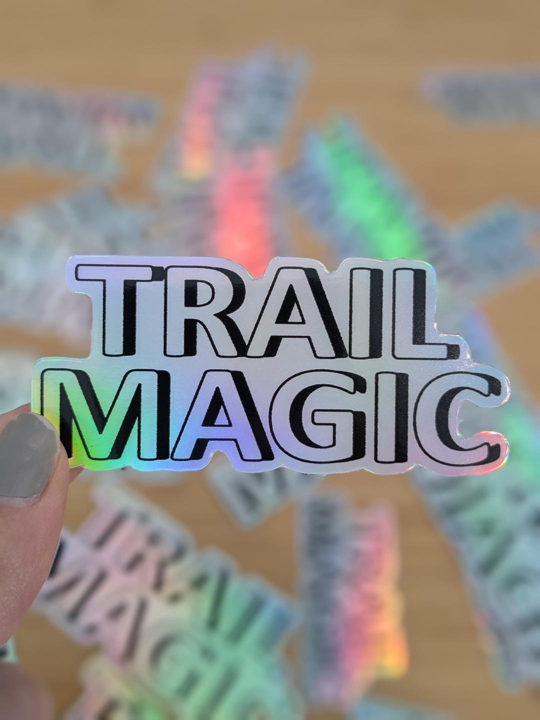 Trail Magic Sticker; Holographic; Holo; Thru Hiking Sticker ...