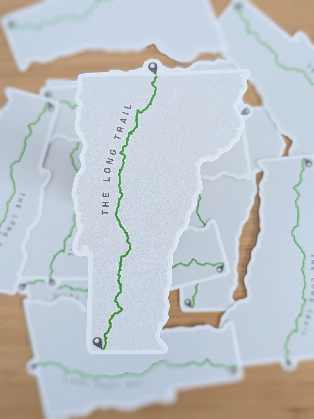 Vermont Long Trail Sticker Map, VT Long Trail, Thru Hike, Thru Hiker - Etsy