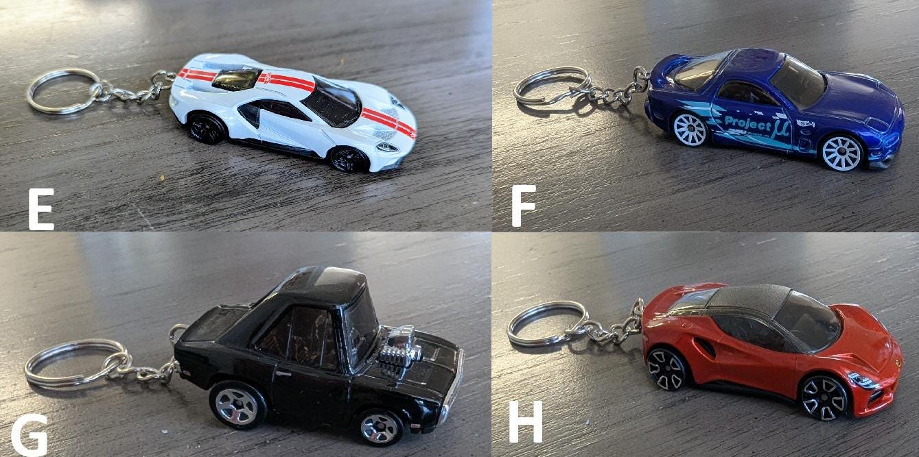 Hot Wheels Keychains - Etsy