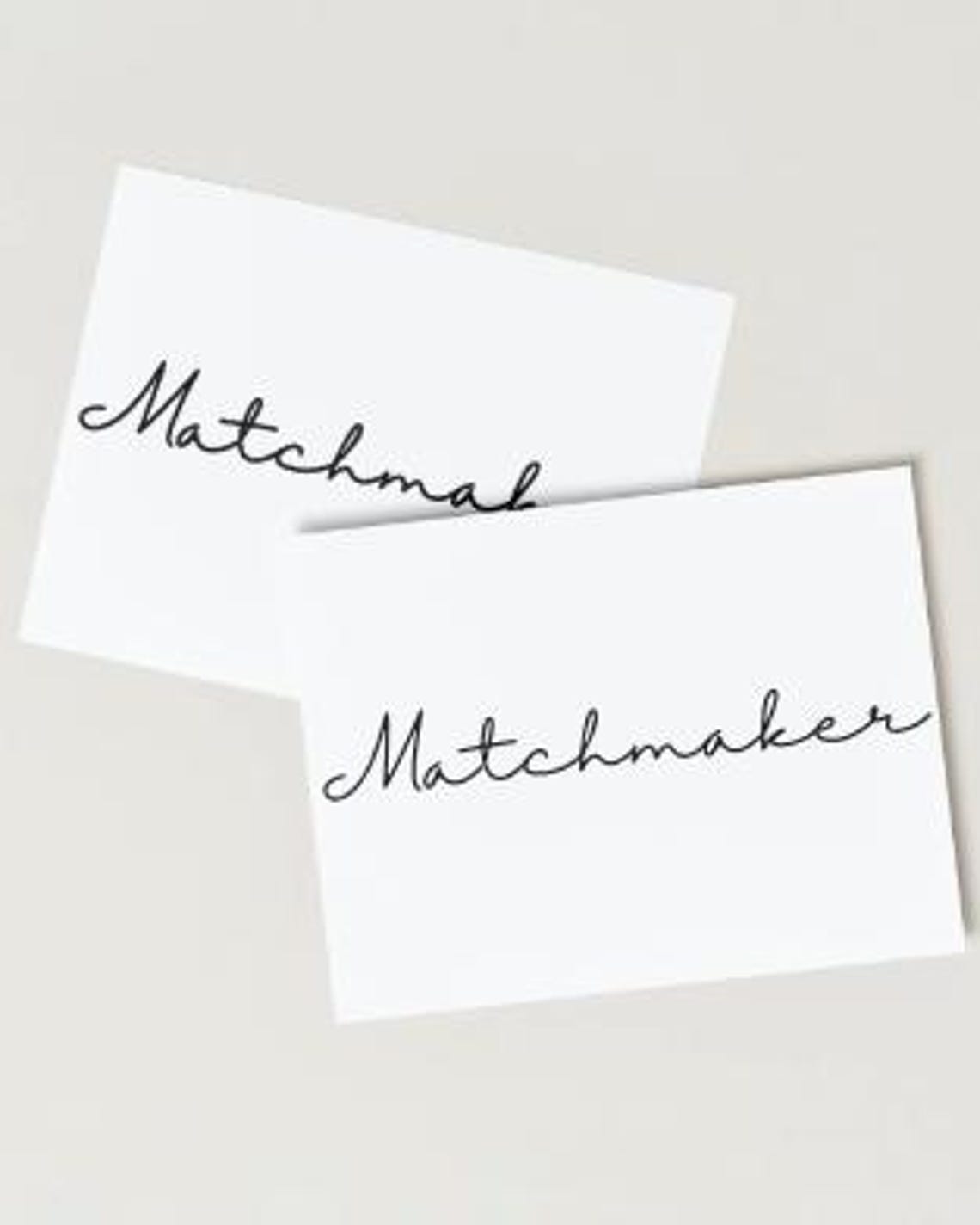 Modern Wedding Signs: Matchmaker & Reserved Seating (PDF Template) - Etsy