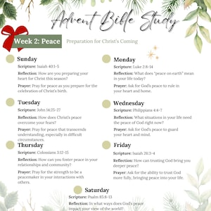 Advent Bible Study Printable | Story of Jesus (bible Template) - Etsy