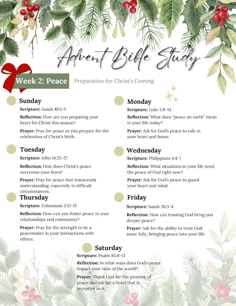 Advent Bible Study Printable | Bible Study Printable | Story of Jesus ...
