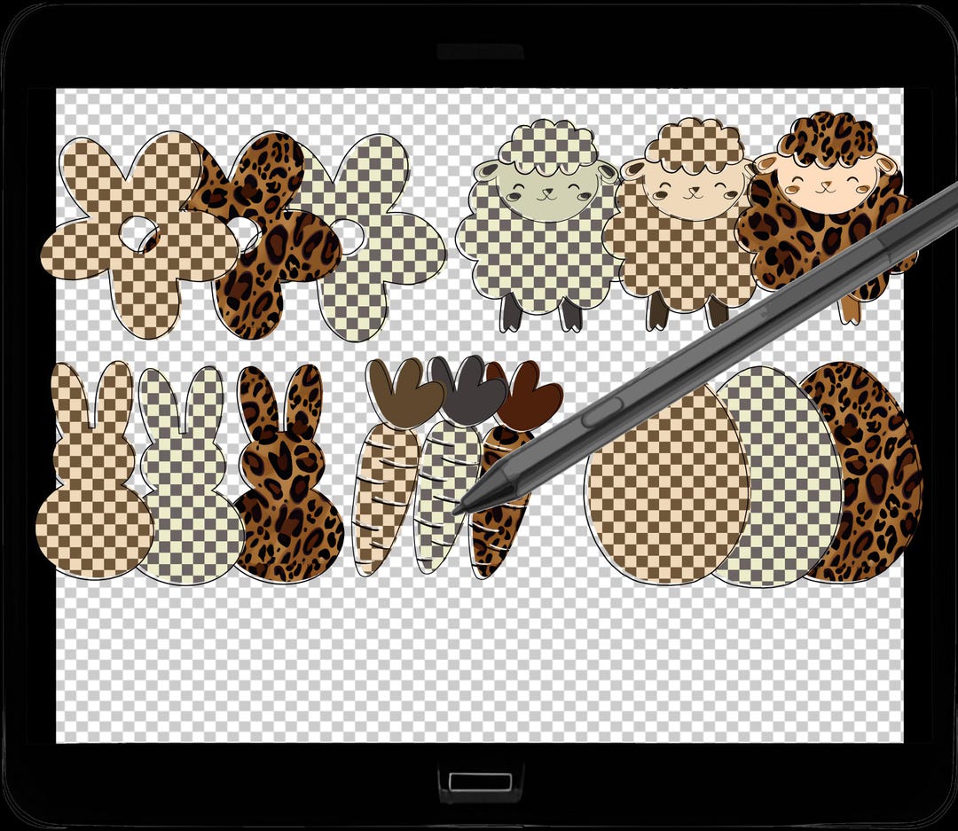 Bougee Easter Clipart 15 Png Included - Approx. 9 Inch Each - 300 DPI ...