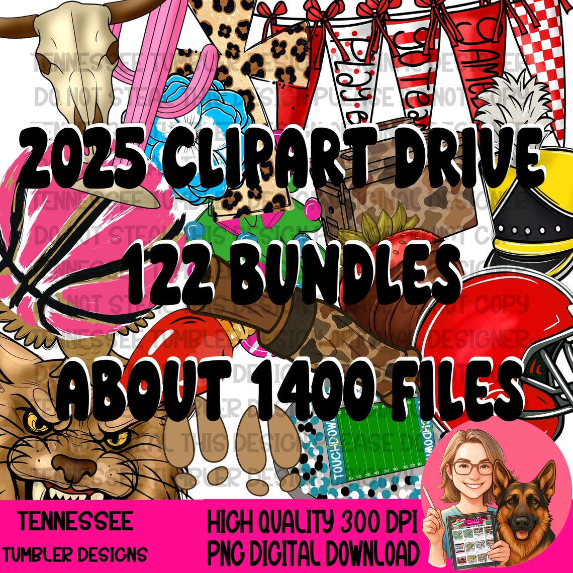 2025 CLIPART Drive (122 Clip Art Bundles, Well Over 1000 Files ...