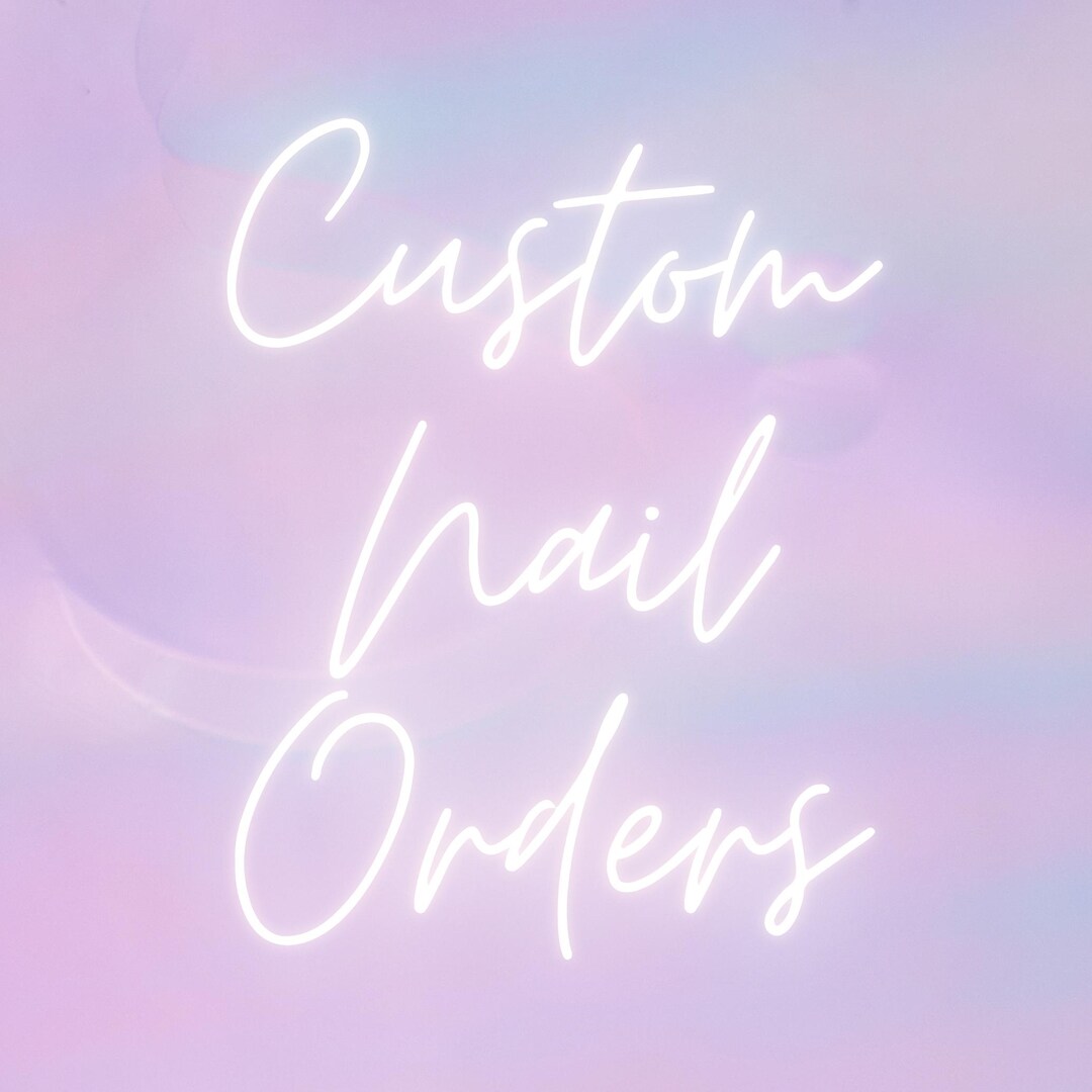 Personalized Press-on Nails I Custom Nail Set I Handmade - Etsy