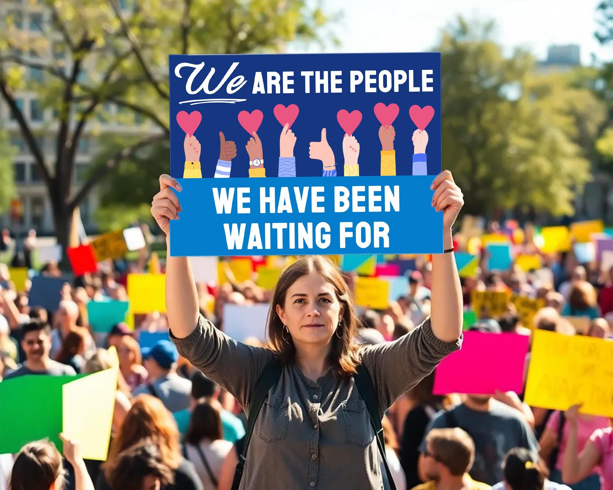 Community Yard Sign, Power of the People, United We Stand, Resistance ...
