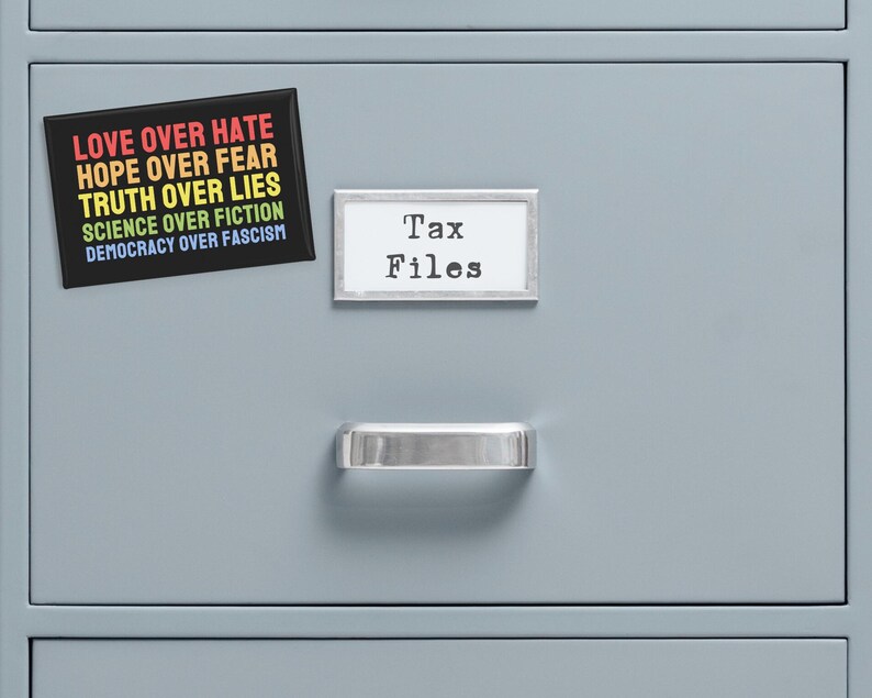 Love Over Hate Magnet, Anti-fascist, Progressive Political Gift, Social ...