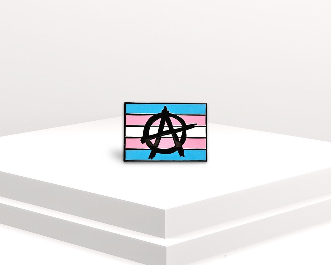 Transgender Anarchy Pin, Be Gay Do Crime, Trans Pride, Vibrant Enamel ...