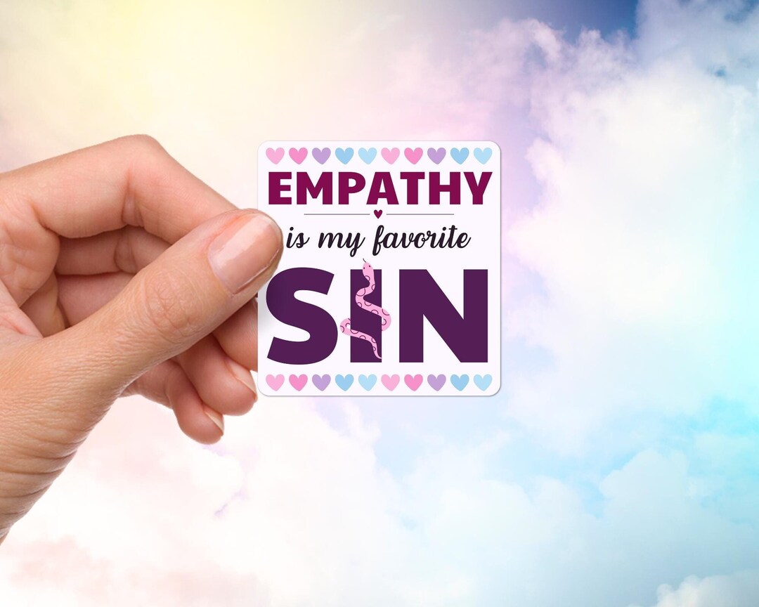 Empathy: My Favorite Sin Sticker, Bishop Budde, Water Resistant, Gift ...