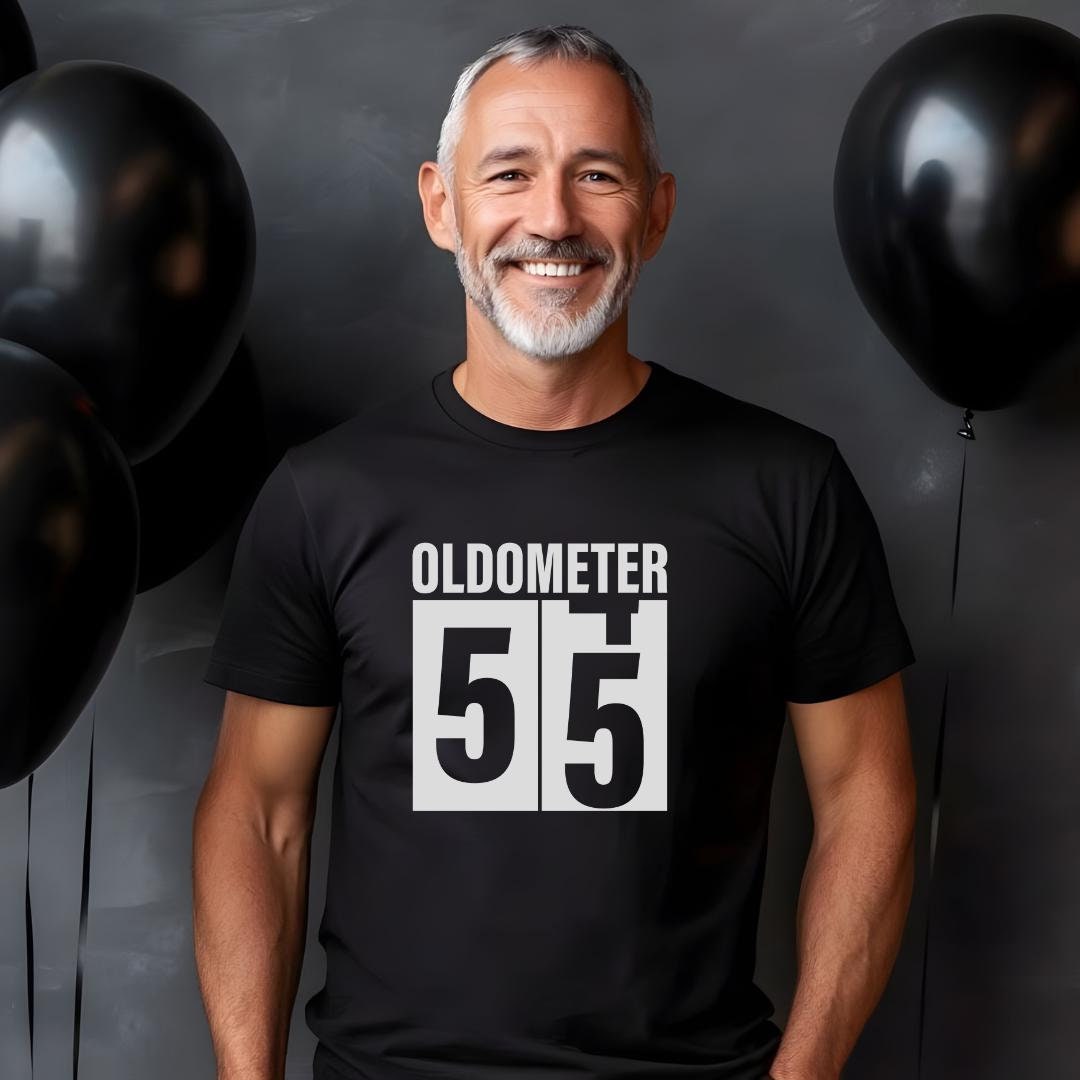 Oldometer 55th Birthday Shirt, Funny Birthday Shirt, 55 Birthday, 55th ...
