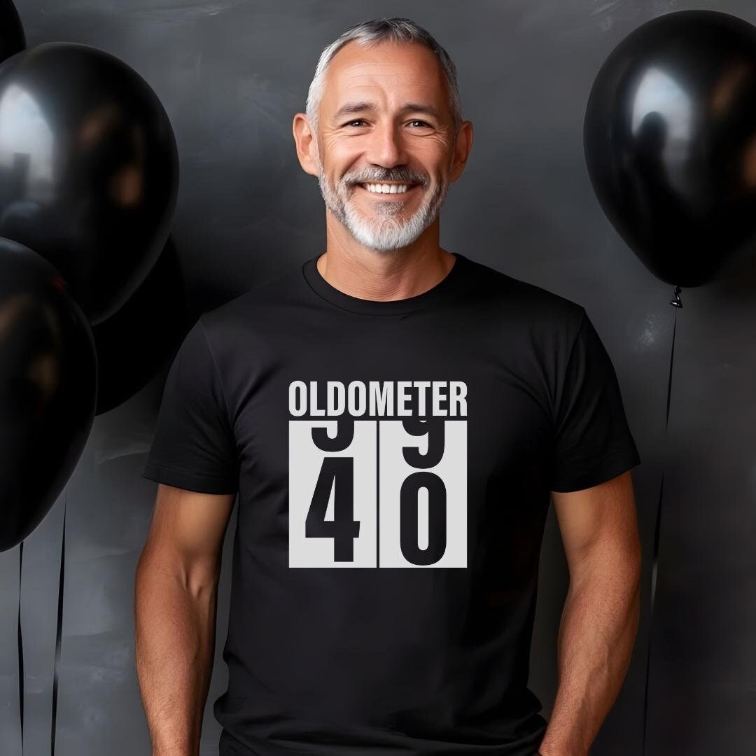 Oldometer Turning 40 Funny Birthday Gift - 40th Birthday Shirt - Etsy