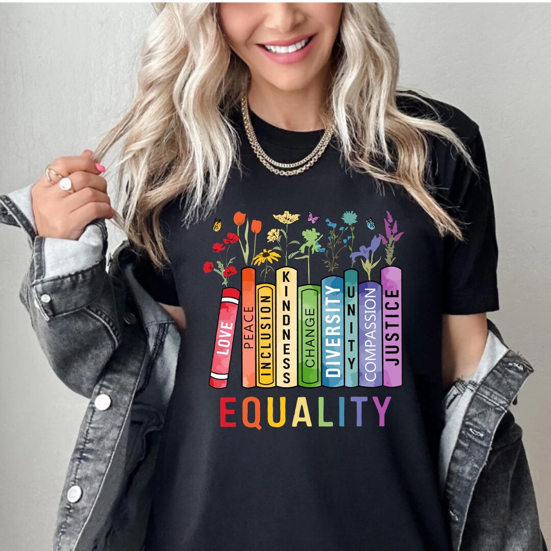 Equal Rights Shirt, Social Justice Sweatshirt, Book Lover Tee, Read ...