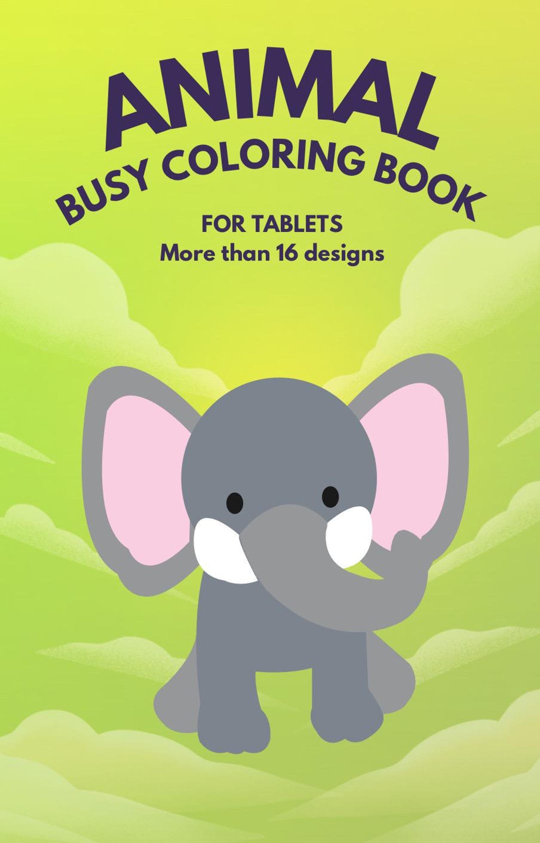Animal Busy Book Coloring Book Digital Tablet Children Kids - Etsy