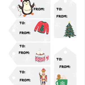 Christmas Gift Tags Digital Download - Etsy