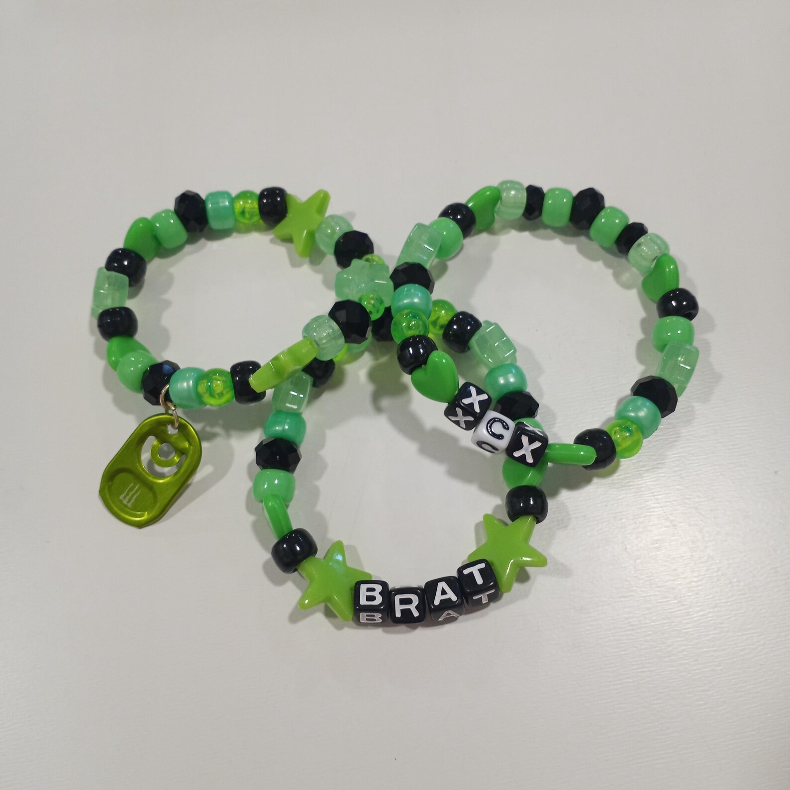 Brat Charli Xcx Inspired Beaded Bracelet Set - Festival/concert ...