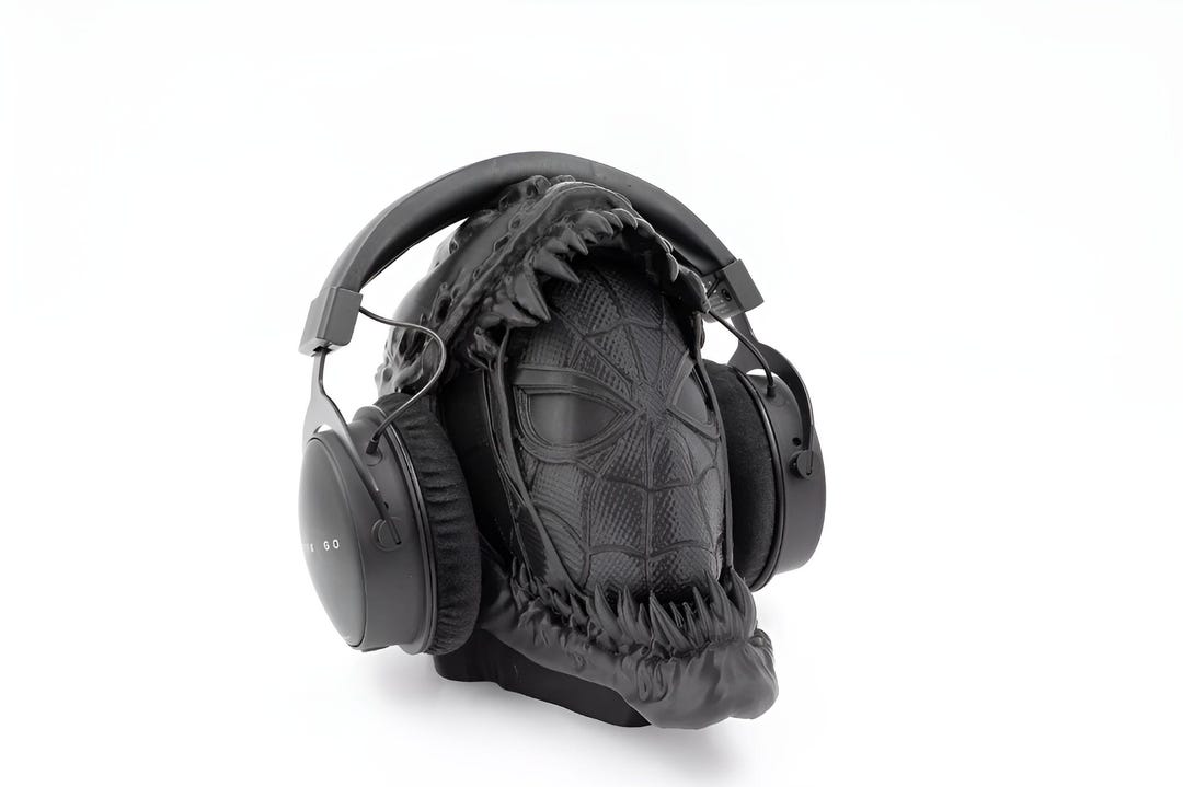 Spiderman Venom Headphone Stand Head, Headphone Holder Head, Headset ...