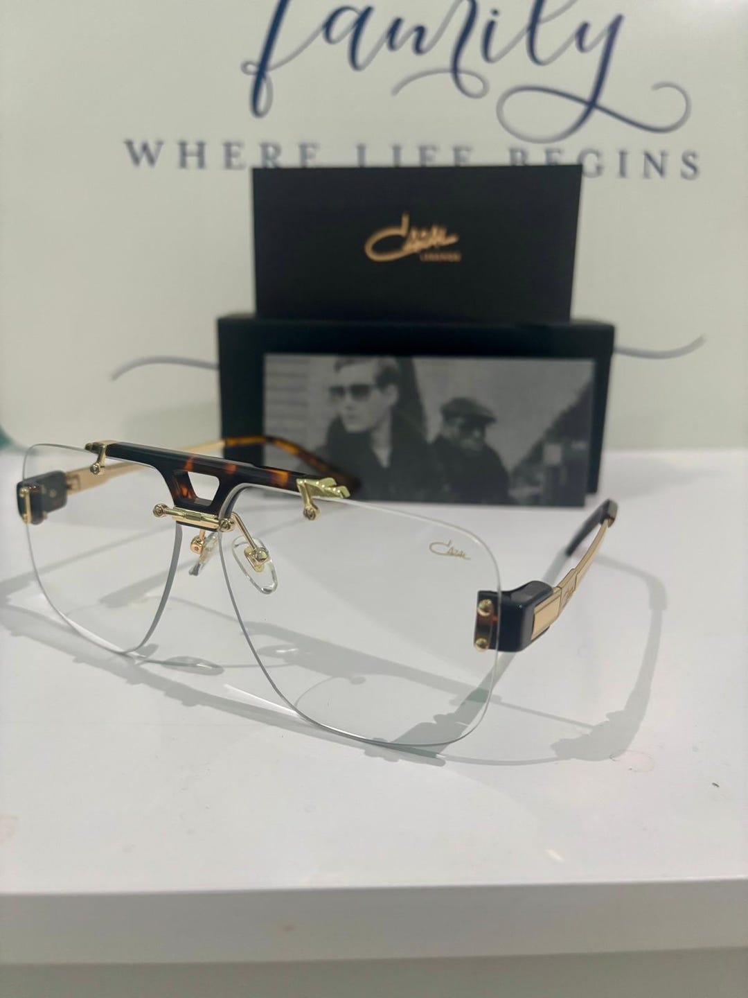 CAZAL Eyeglasses, Frame Mod 887 Vintage Tortoise Rimless Frame Clear ...